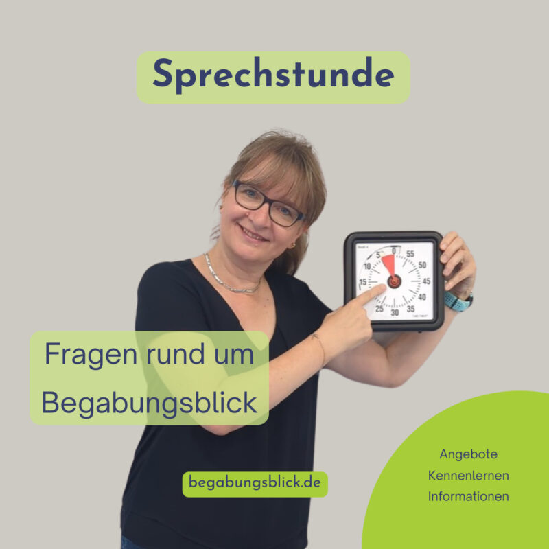 Sprechstunde im Begabungsblick